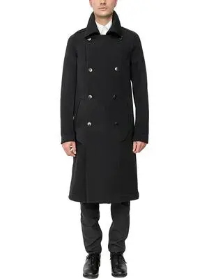 DEEPTI Reversible Double-breasted Coat - Black