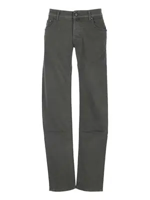 Jacob Cohen Logo-patch Trousers - Grey