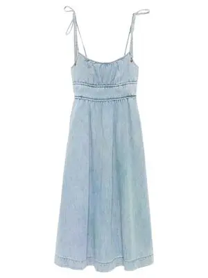 Zimmermann Wanderlust Sleeveless Midi Dress - Blue