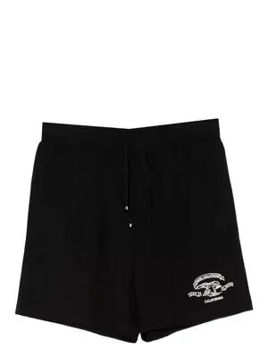 Amiri Graphic Drawstring Shorts - Black
