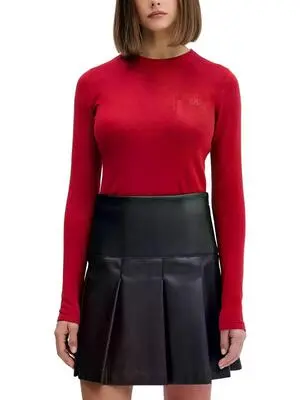 Hugo Logo-detail Long-sleeve T-shirt - Red