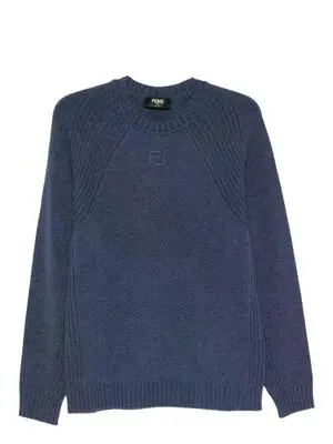 Fendi Ff Cashmere Jumper - Blue