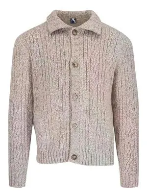 Fedeli Cable-knit Buttoned Cardigan - Neutrals