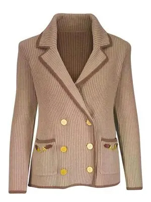 L'Agence Double-breasted Pocket Blazer - Neutrals