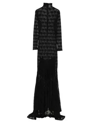 ATU BODY COUTURE Long-sleeve Maxi Dress - Black