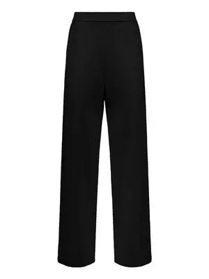 ELENA MIRO` Straight Leg Trousers With Pockets - Black