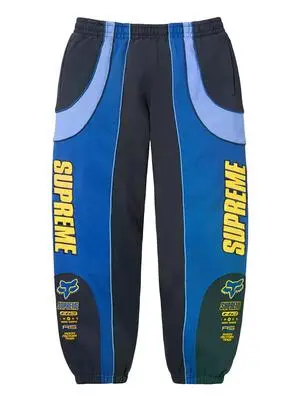 Supreme X Fox Racing® Logo-detailed Track Pants - Blue