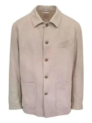 ATELIER MUNRO Atelier Munro Button-Front Patch-Pocket Shirt Jacket