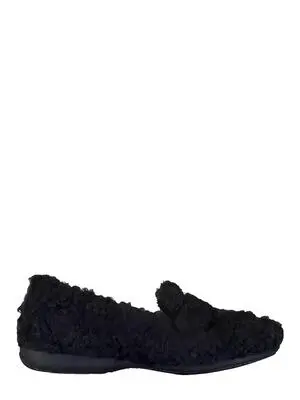 Ron White Teddy Slip-on Slippers - Black