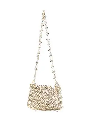 Rabanne Crystal-embellished Chain Shoulder Bag - Gold