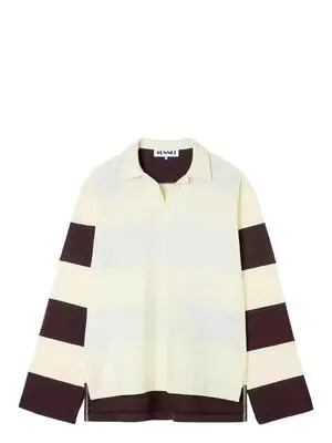 Sunnei Long-sleeve Striped T-shirt - Yellow