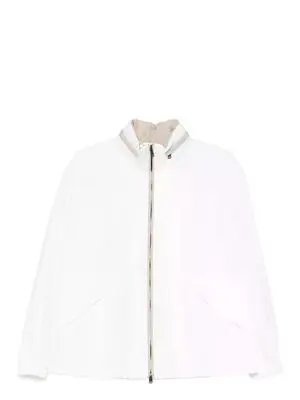 Brunello Cucinelli Zip-up Collar Jacket - White