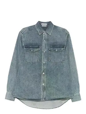 JW Anderson Chest-pocket Long-sleeve Denim Shirt - Blue