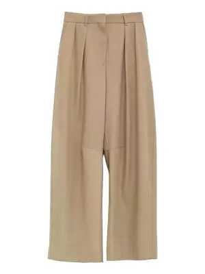 Loewe Pleated Trousers - Neutrals