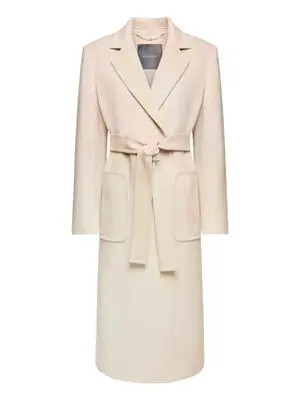 ELENA MIRO` Belted Pocket Jacket - Neutrals