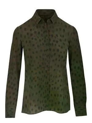 Akris Leopard-print Silk Shirt - Brown