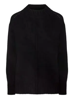ELENA MIRO` High-neck Knitwear - Black