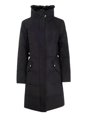 Ralph Lauren Faux-fur Collar Coat - Black