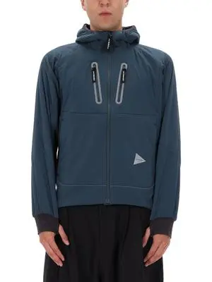 AND WANDER Alpha Air" Jacket - Blue