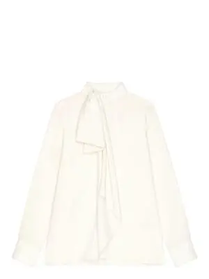 GIVENCHY Silk Blouse With Bow Detail