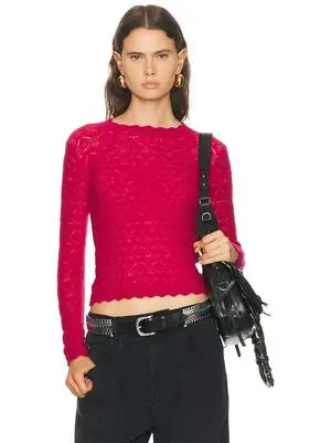 Isabel Marant Leonette Sweater - Fuschia