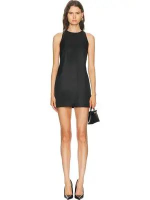 Brandon Maxwell Joelle Mini Dress - Black