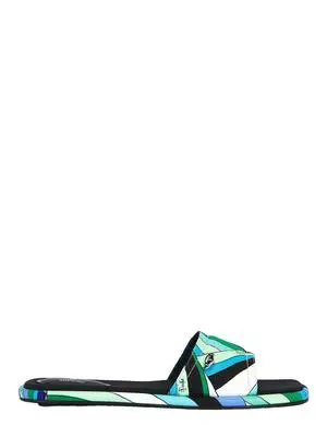 Emilio Pucci Flip Flop - Verde & Lilla