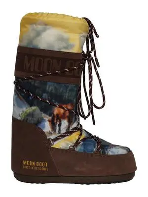 Moon Boot Icon High Postcard Boots Brown