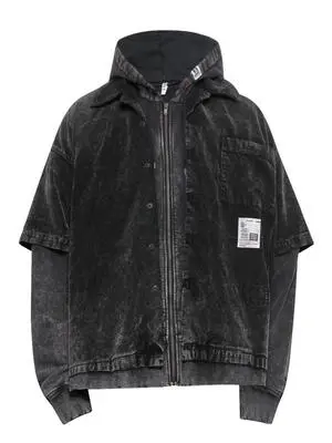 Mihara Yasuhiro Layered Corduroy Shirt - Black