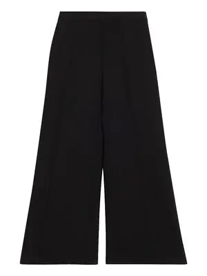 Carolina Herrera High-rise Wide-leg Wool Pants - Black