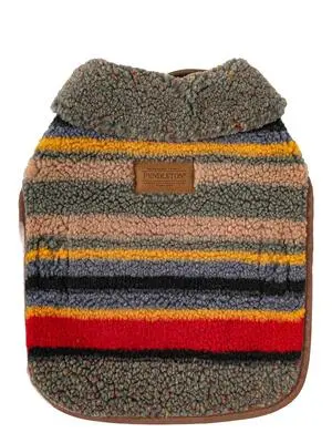 Pendleton Vintage Camp Fleece Dog Coat - Green Heather