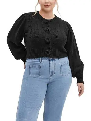 CITY CHIC Winnie Crop Cardigan