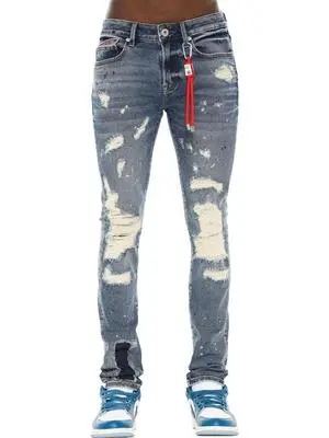 CULT OF INDIVIDUALITY Punk 601 Ripped Super Skinny Jeans - Arlo