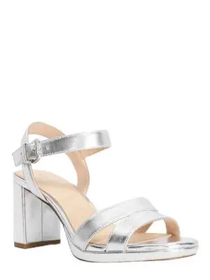 Dune London Manifesting Platform Sandal - Silver