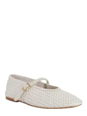 Dune London Headliner Mary Jane Flat Ecru