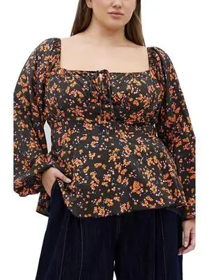 City Chic Gigi Floral Long Sleeve Blouse - Baby Bunch