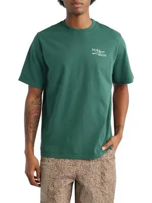 MALBON Bermuda Sport Utility Graphic T-shirt - Hunter Green
