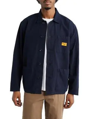 SERVICE WORKS Organic Cotton Button-up Chore Coat - Dark Navy