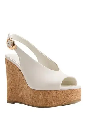 Aldo Tatianah Platform Wedge Sandal - White/bone