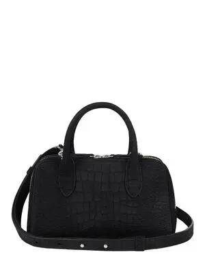 WE-AR4 The Ivy 22 Leather Satchel Black
