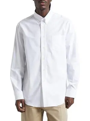Givenchy Classic Fit Cotton Oxford Button-down Shirt - White