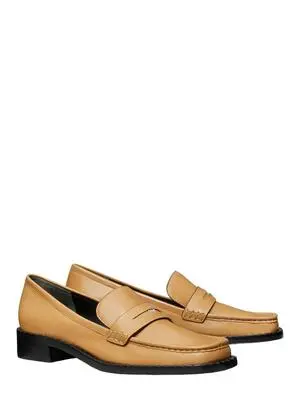 Tory Burch Square Toe Loafer - Honeycomb Tan
