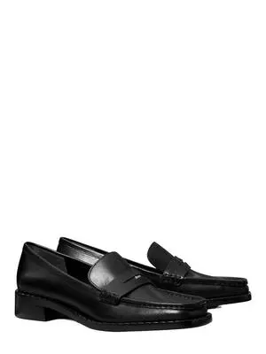 Tory Burch Square Toe Loafer - Perfect Black
