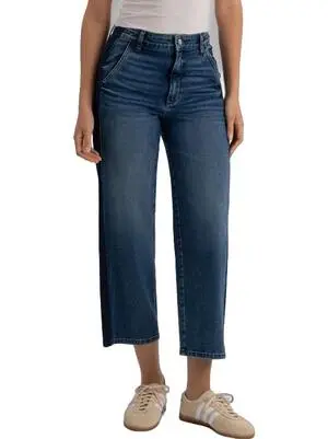 Kut From The Kloth Ashton High-Waist Crop Barrel Jeans Power