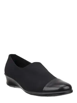 Ecco Felicia Cap Toe Loafer Black/black