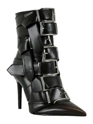 AZALEA WANG Alcetas Buckle Bootie - Chocolate