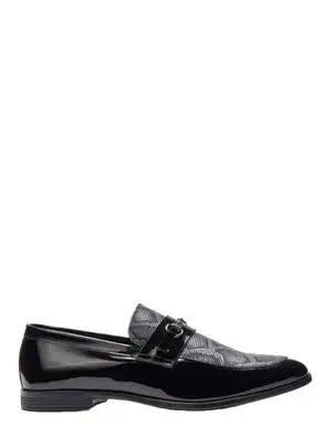 CARLOS BY CARLOS SANTANA Maestro Bit Loafer - Black Python Print