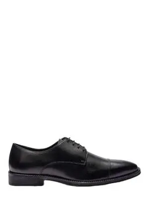 A. VEER Maddox Cap-toe Oxford - Black Leather