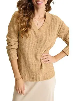 Tommy Bahama Malibu Chenille Sweater - Golden Honey