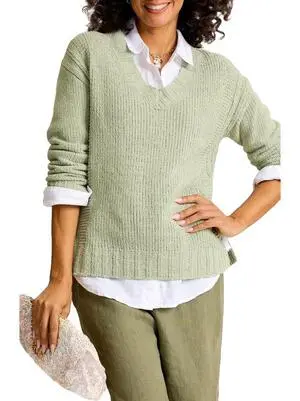 Tommy Bahama Malibu Chenille Sweater - Hushed Pine